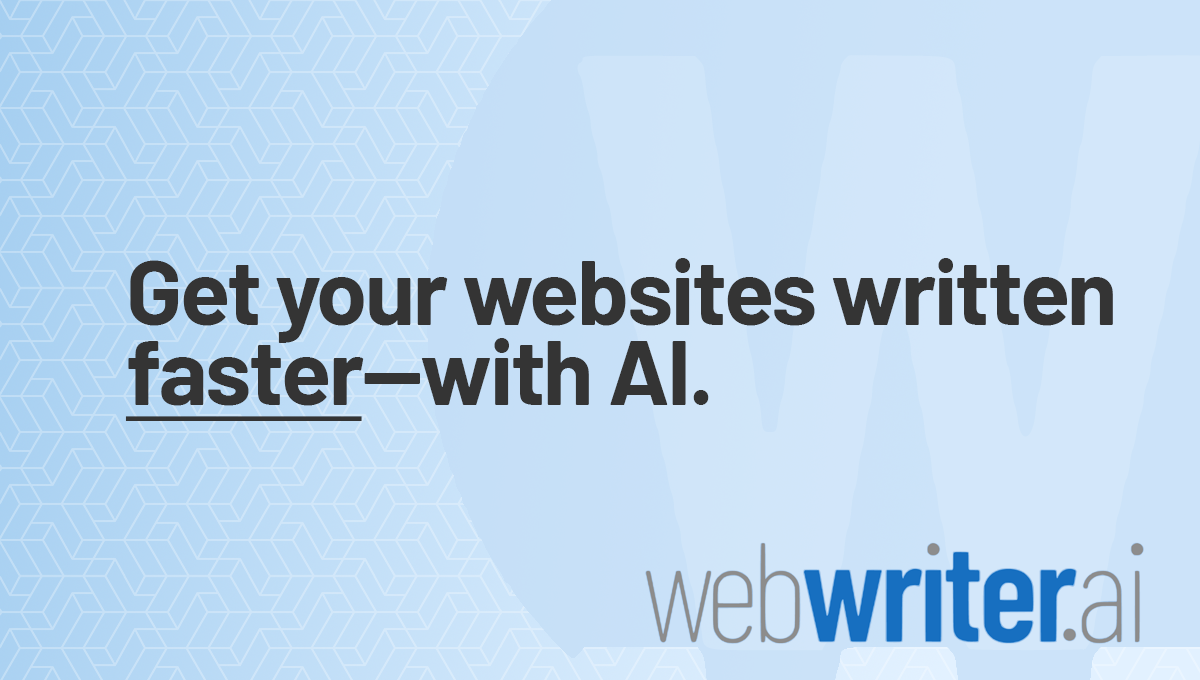 Write website content faster - webwriter.ai